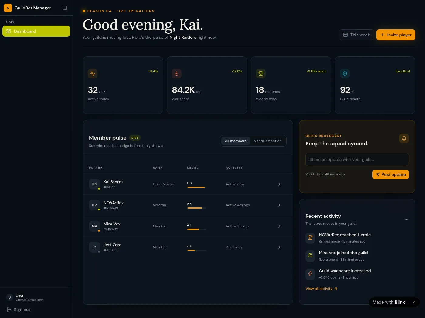 GuildBot Manager