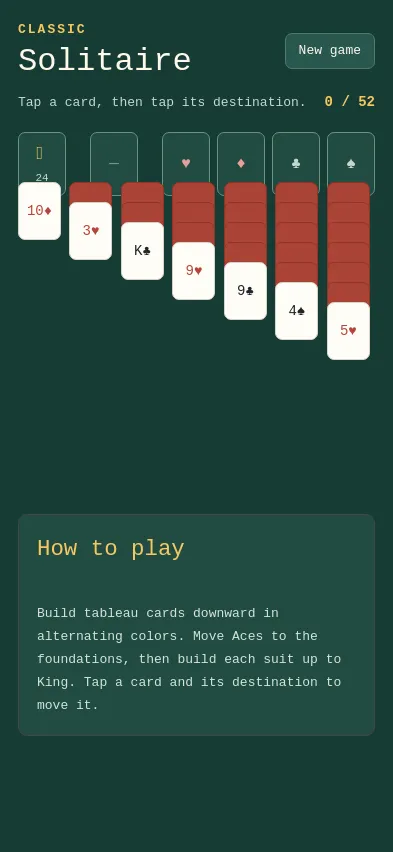 Mobile Solitaire Classic