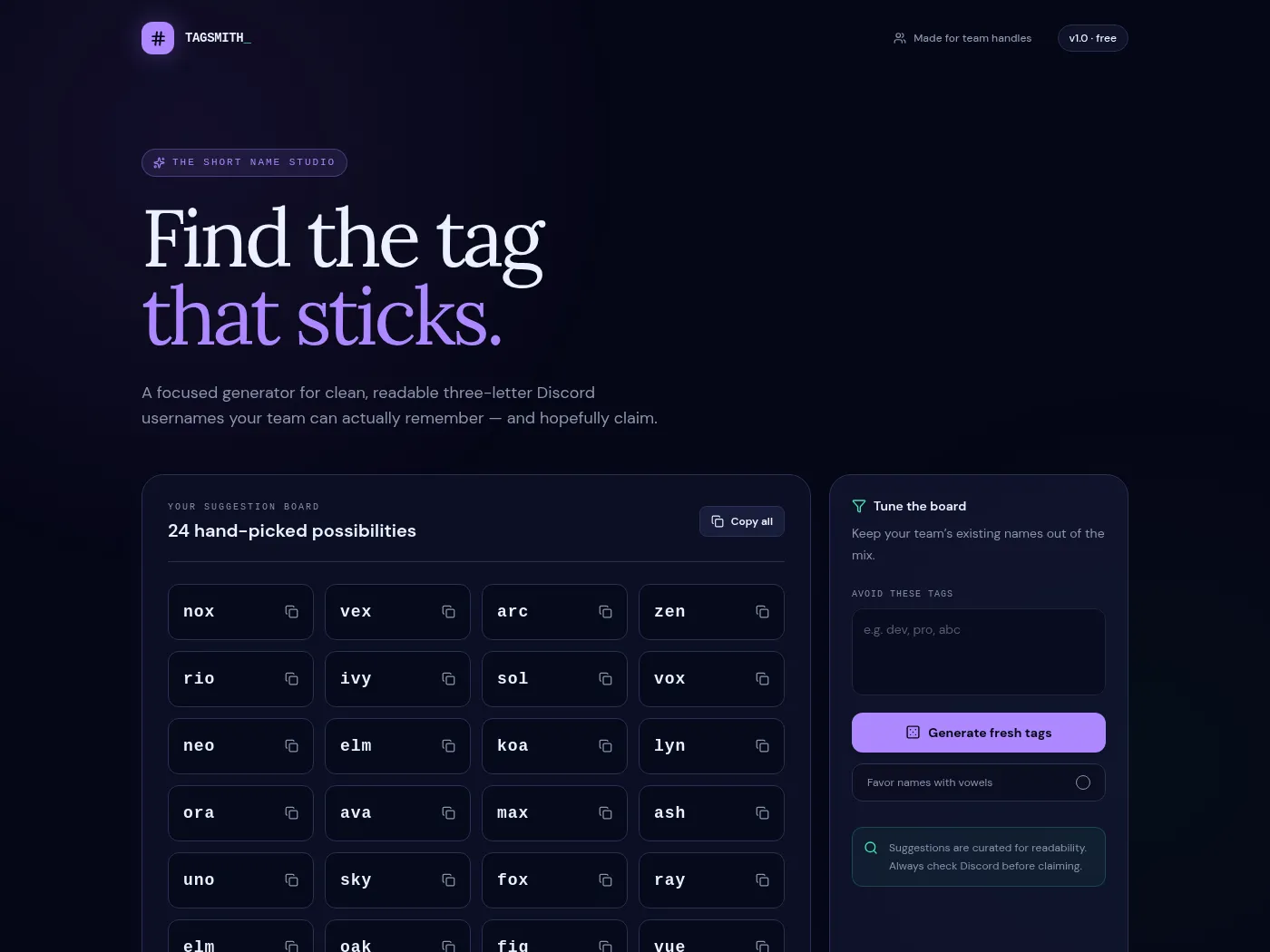 Discord Tag Finder