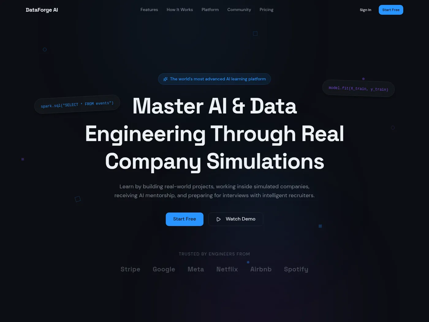 DataForge AI Platform
