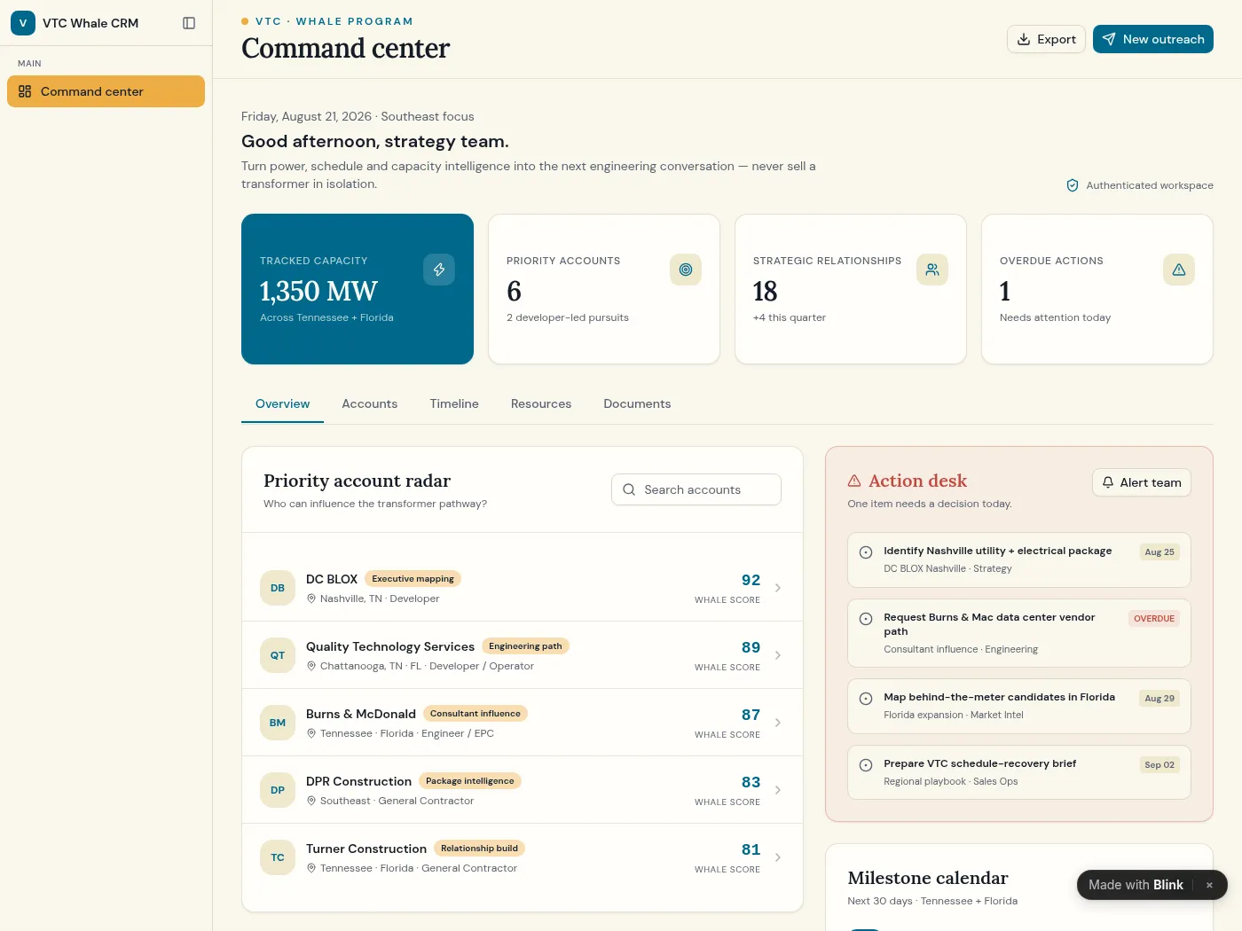 VTC Data Center CRM