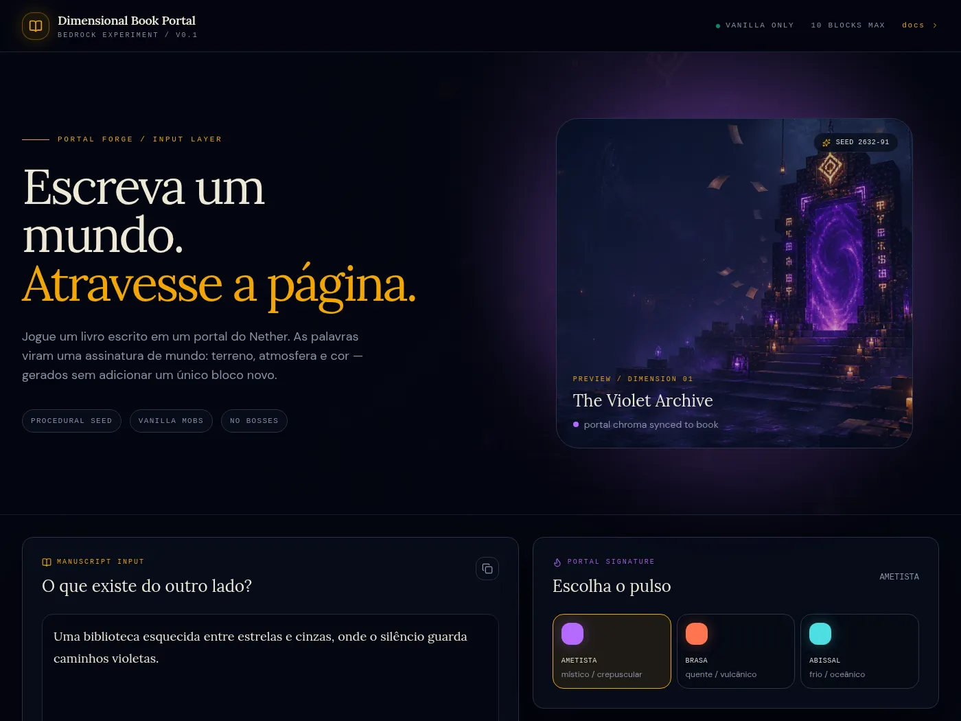 Dimensional Book Portal