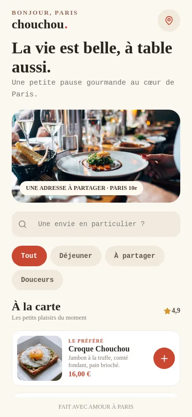 Chouchou Paris Mobile