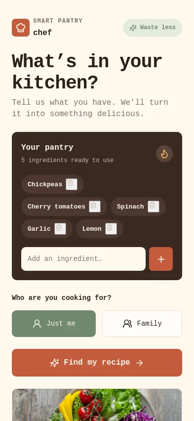 Smart Pantry Chef