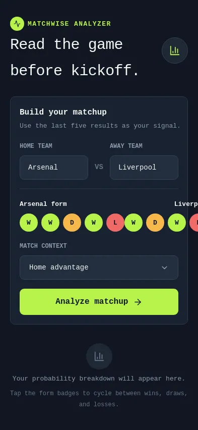 MatchWise Analyzer