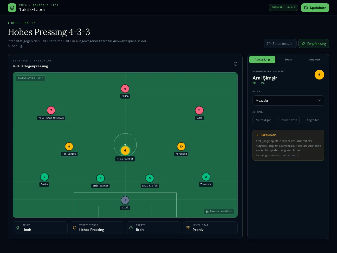 FM26 Tactic Builder