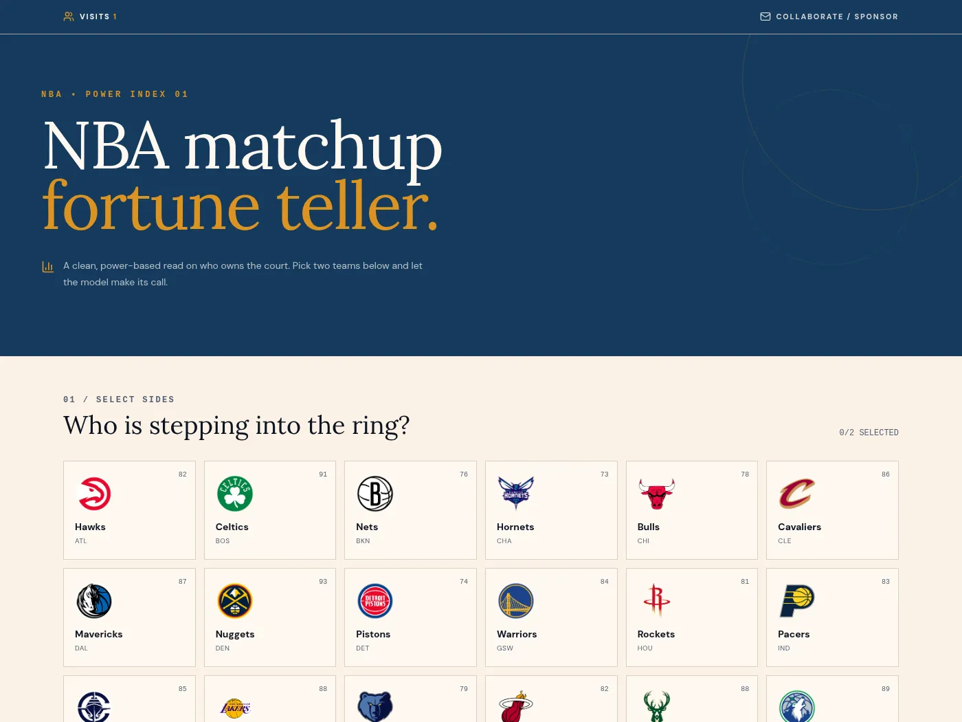 NBA Matchup Fortune Teller