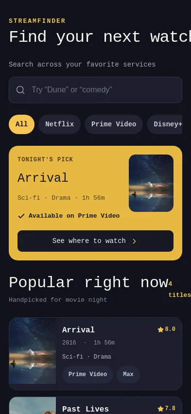 StreamFinder