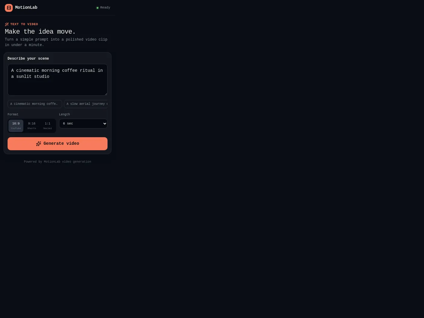 VideoGen Chrome Tool