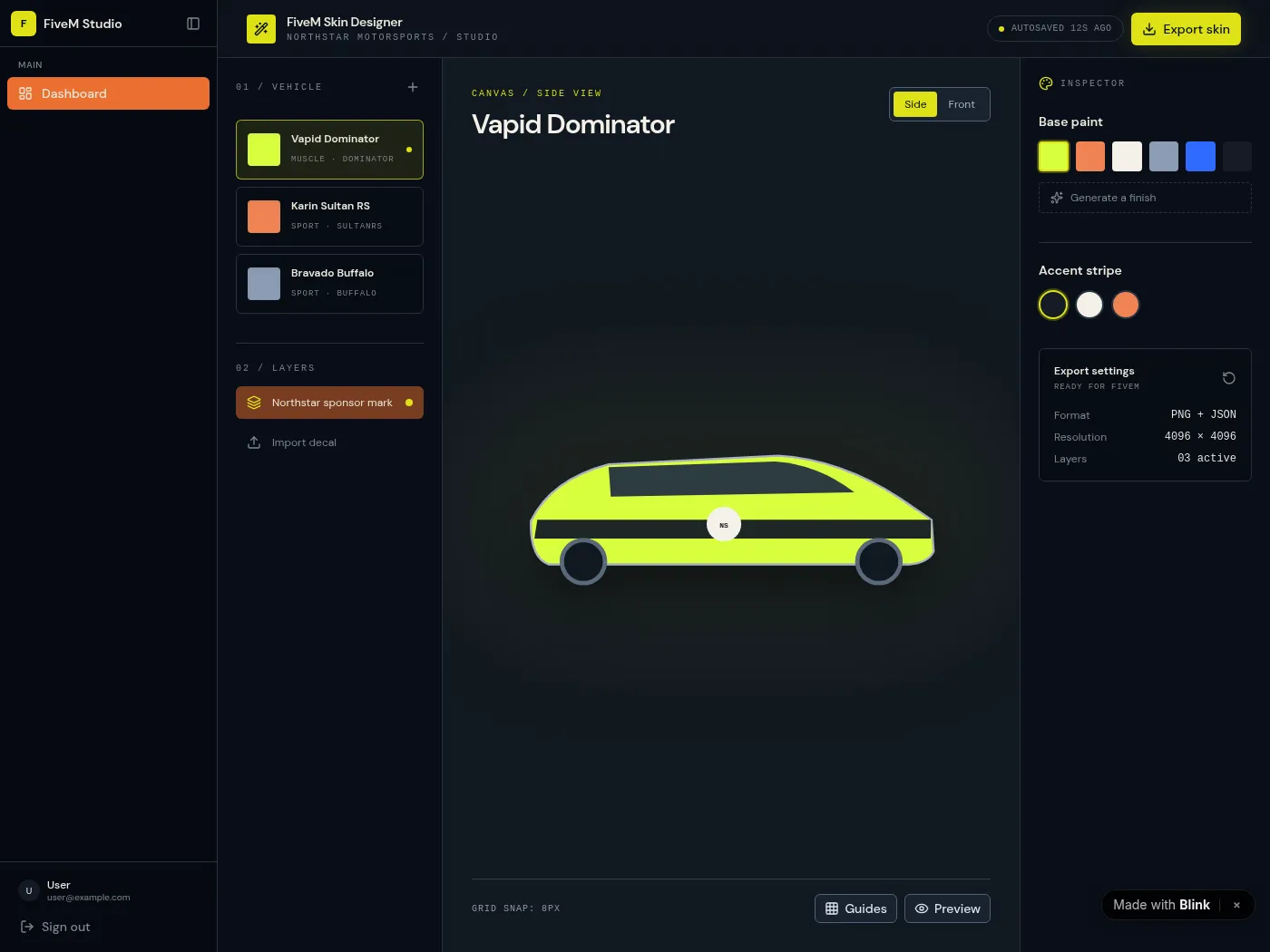 FiveM Skin Designer