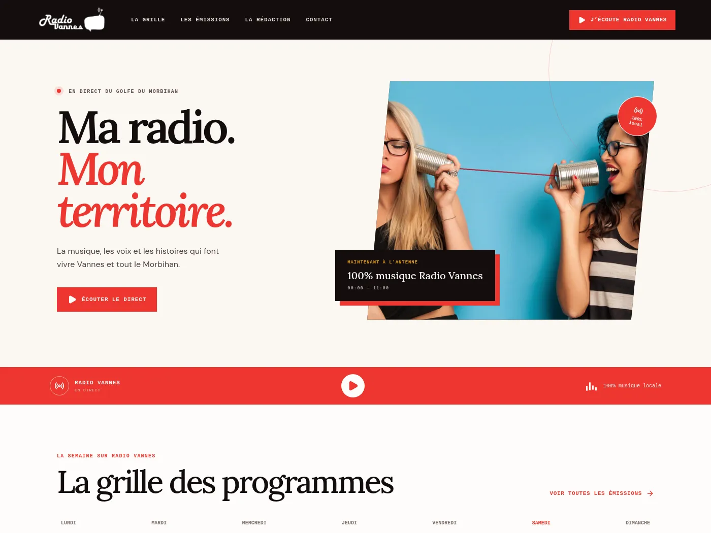 Radio Vannes Redesign