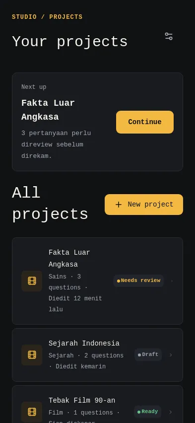 Trivia Studio App