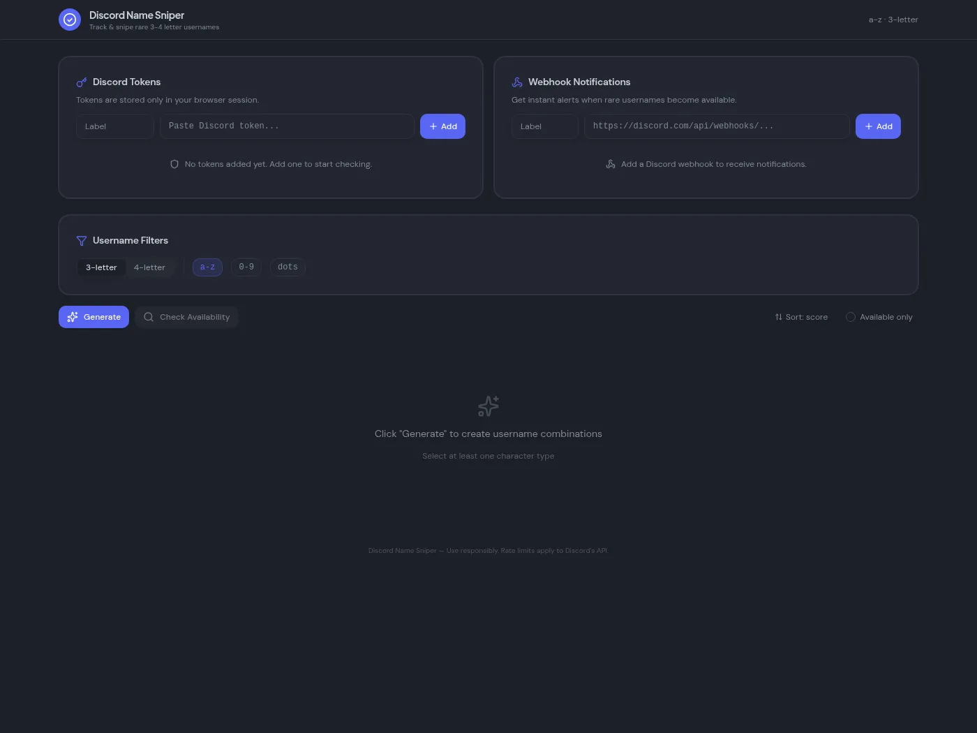Discord Name Sniper