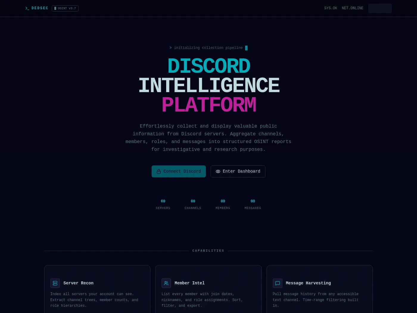OSINT Discord Data Collector