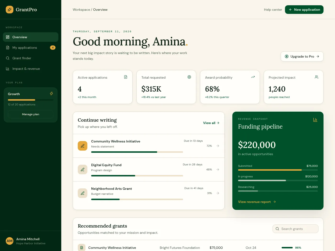 GrantPro Portal