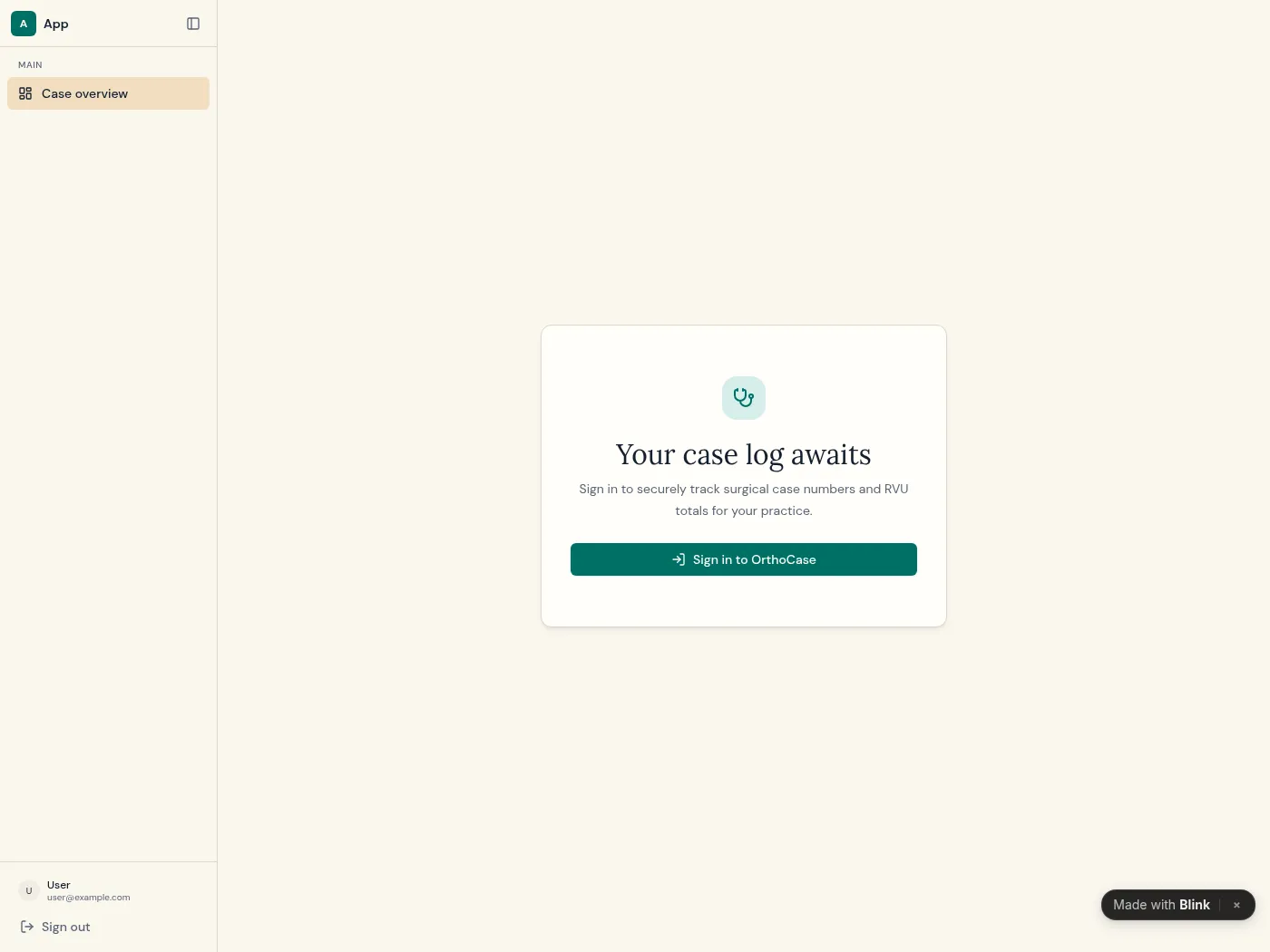 OrthoCase Tracker