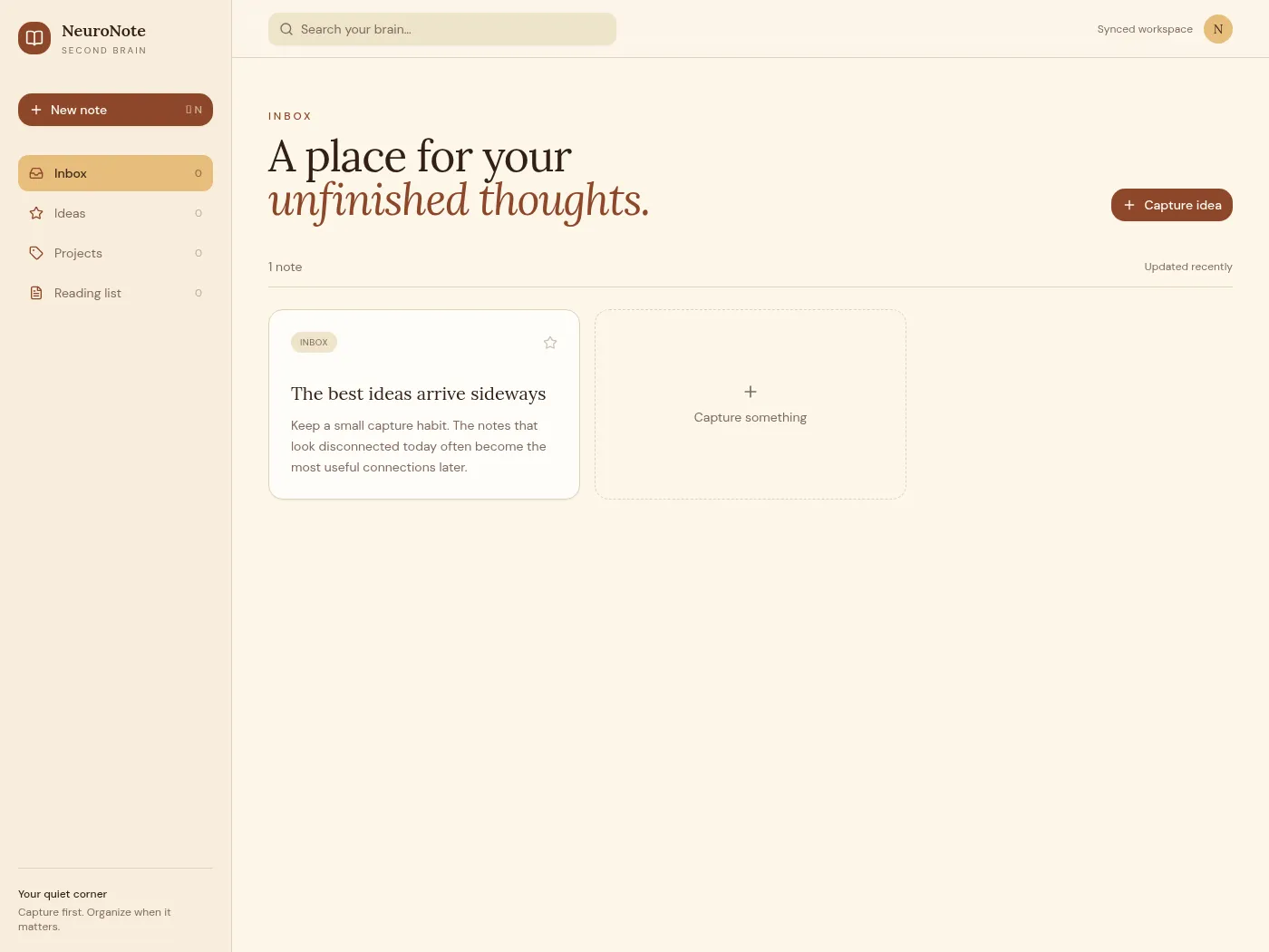 NeuroNote Workspace
