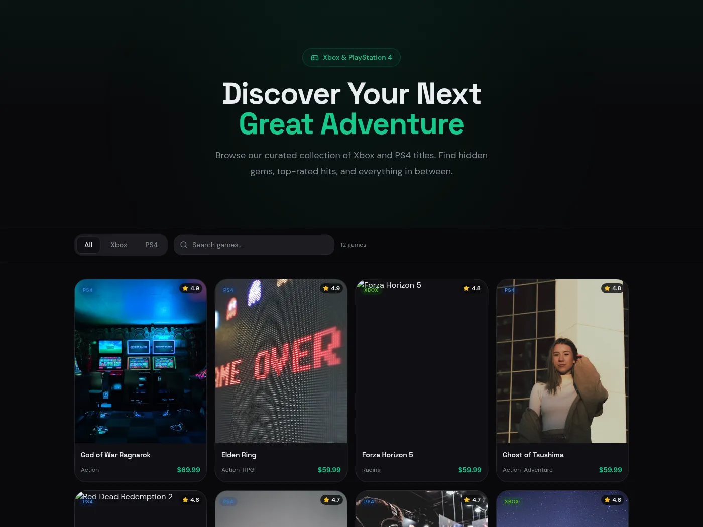 Console Game Viewer
