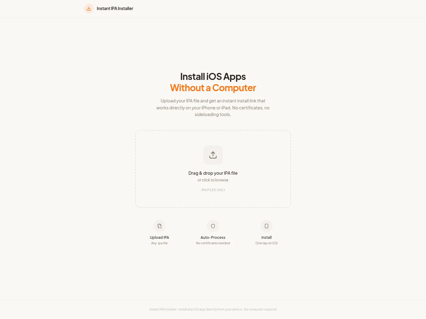 Instant IPA Installer