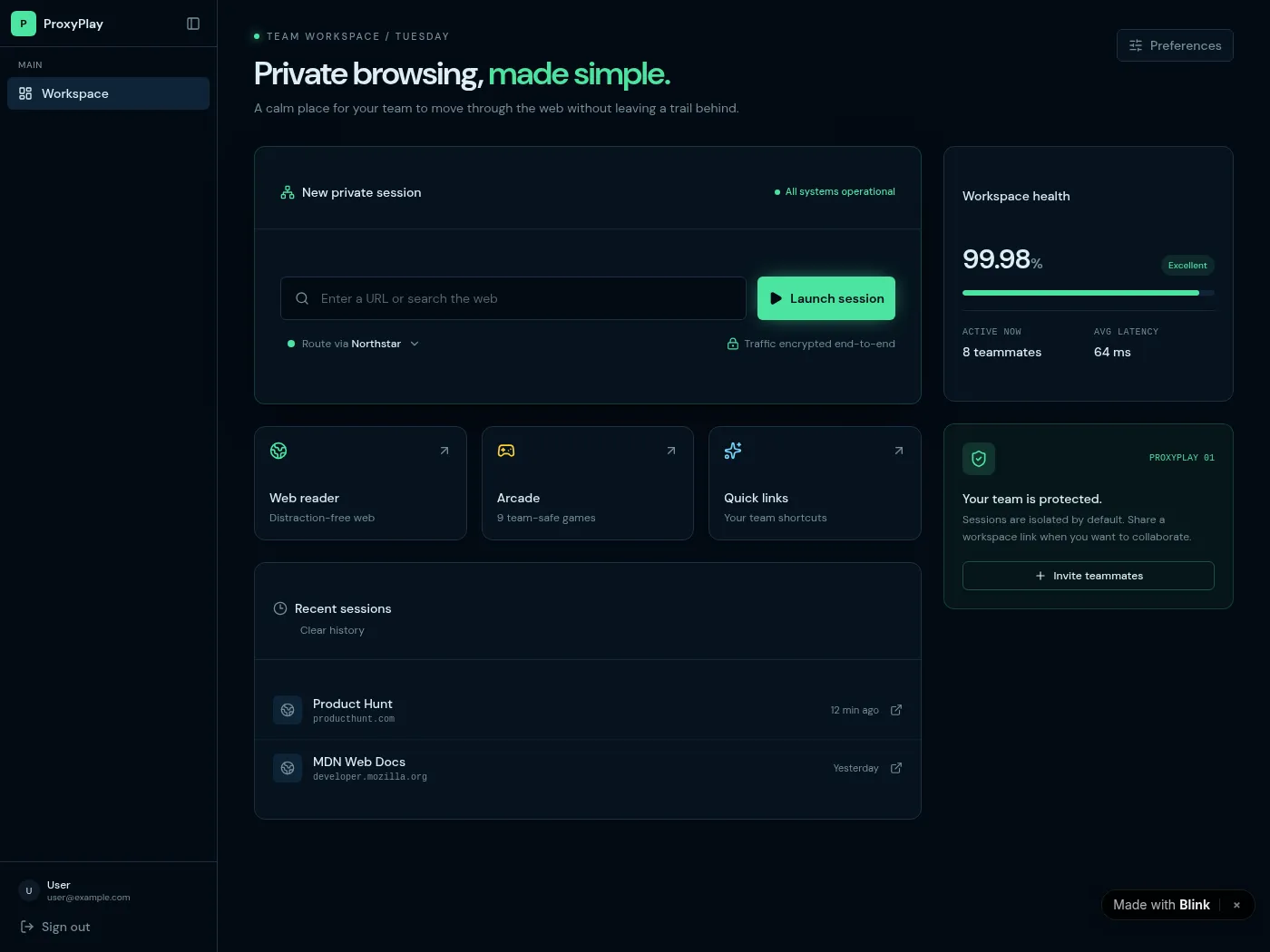 ProxyPlay Frontend