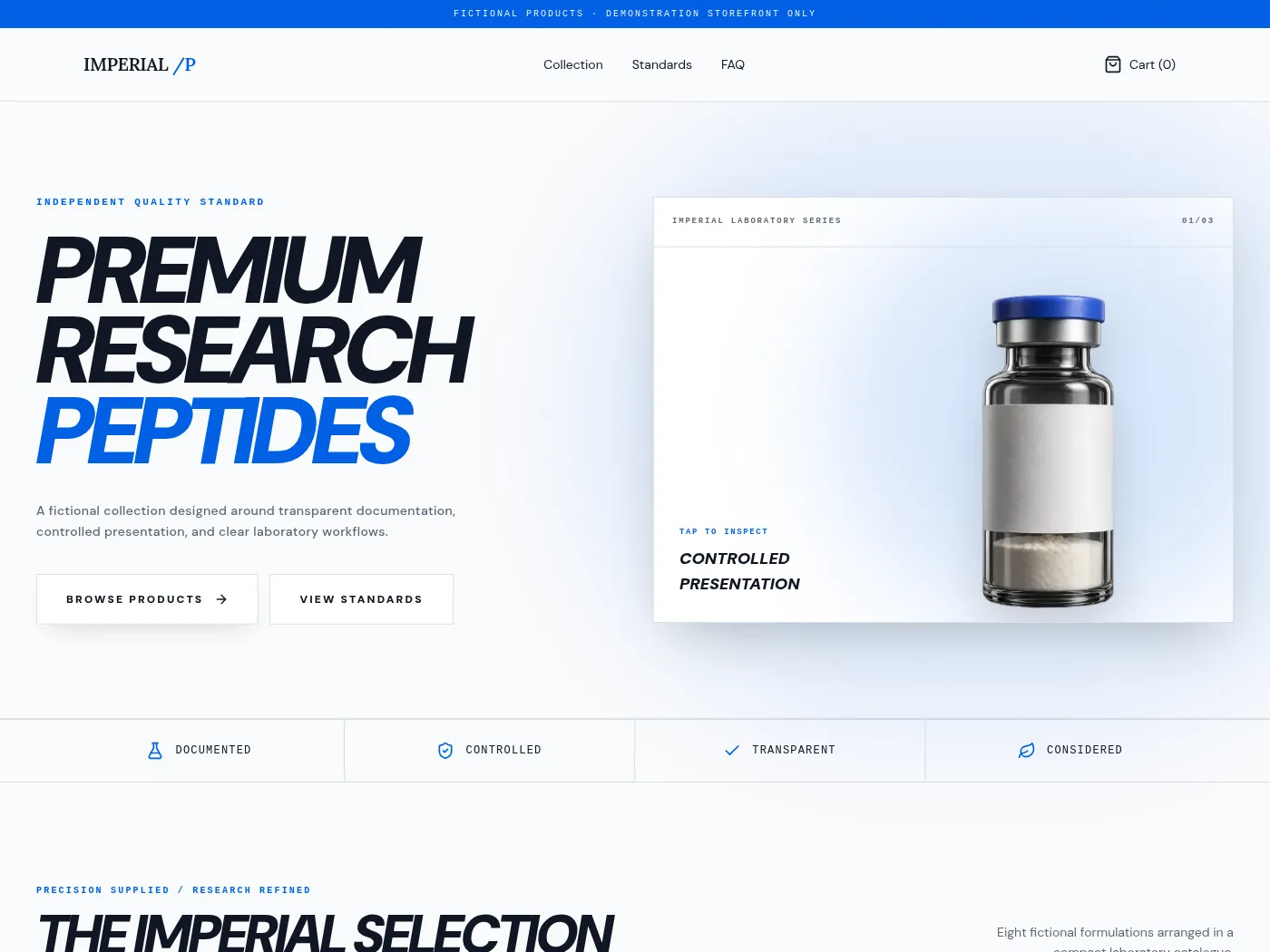 Imperial Peptides Storefront