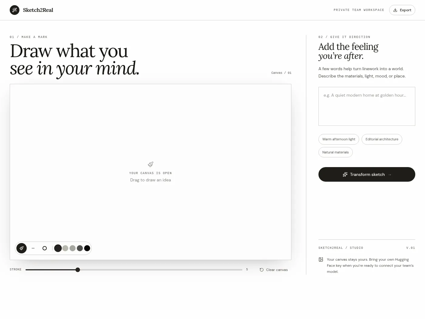 Sketch2Real Web App