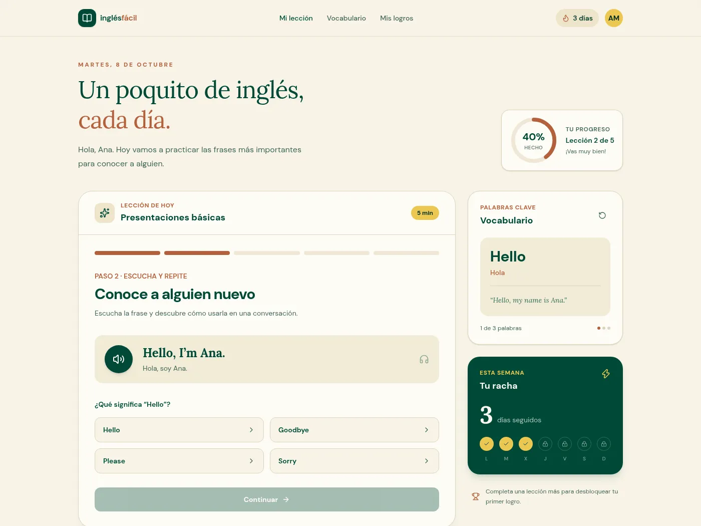 Inglés Fácil App