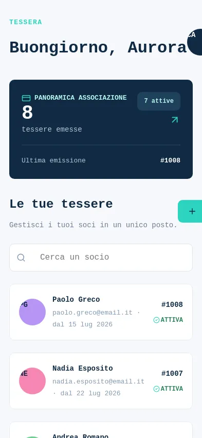 Tessera Socio Creator