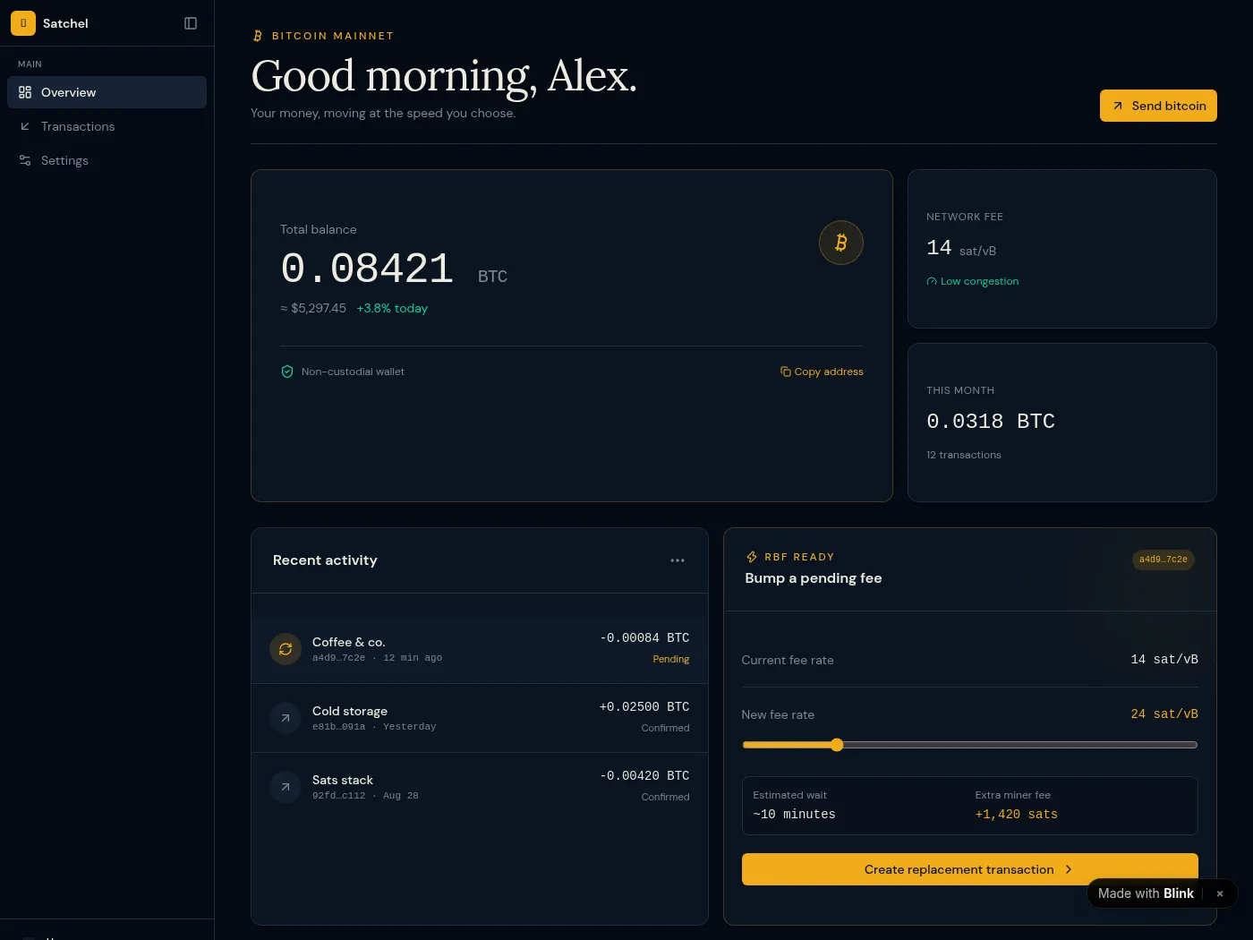 RBF Bitcoin Wallet