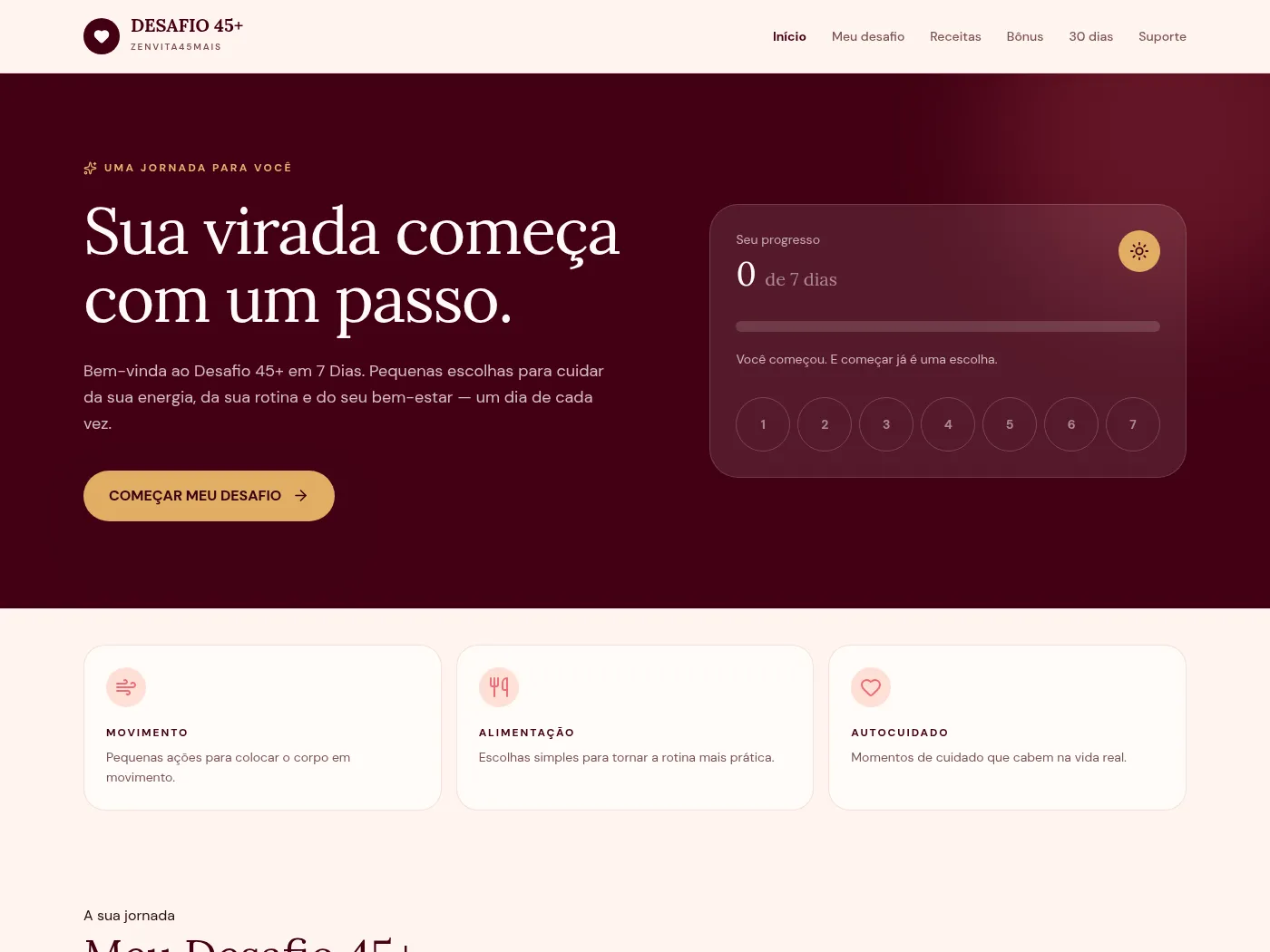 Desafio 45+ em 7 Dias