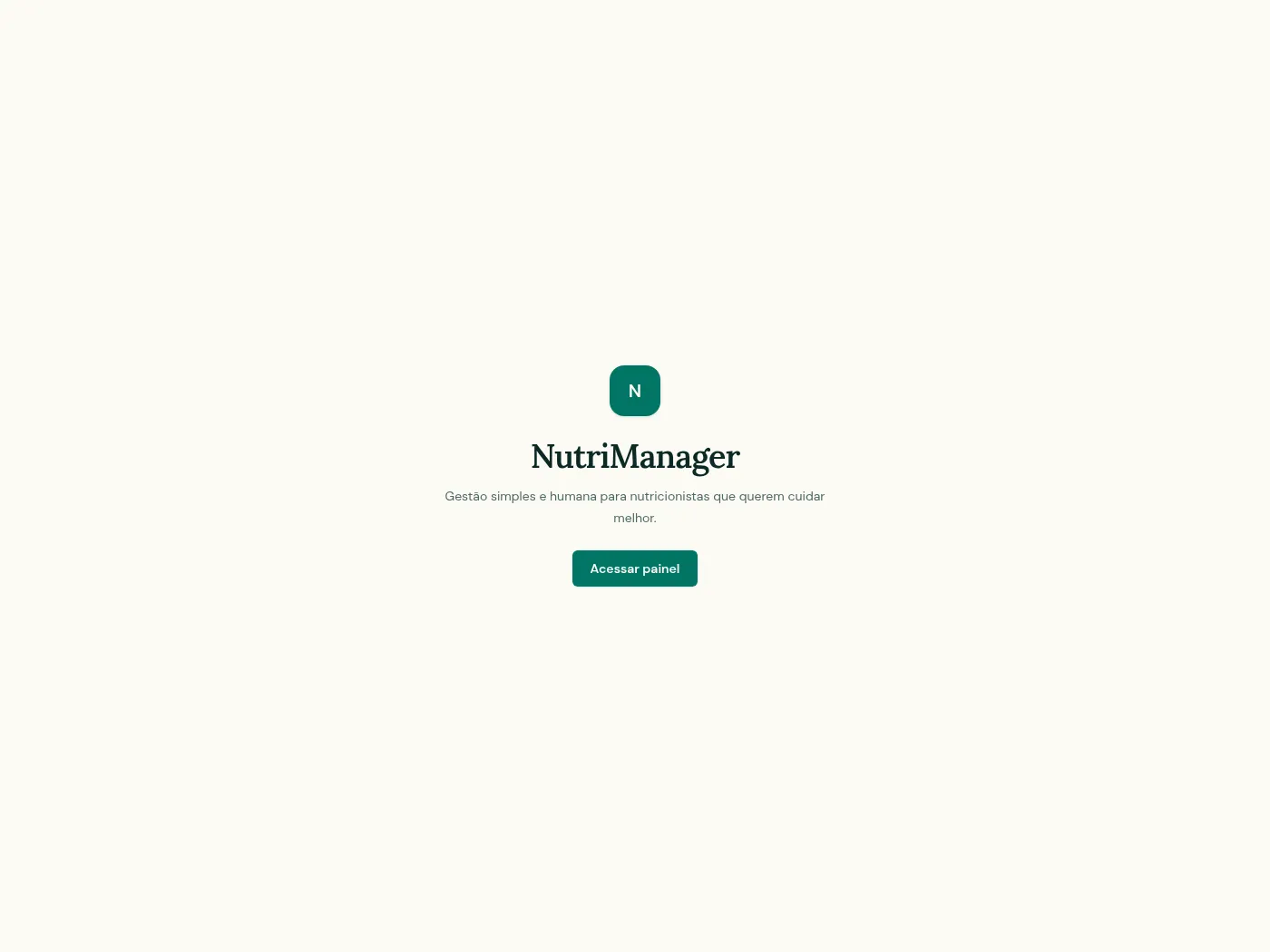 NutriManager SaaS Platform