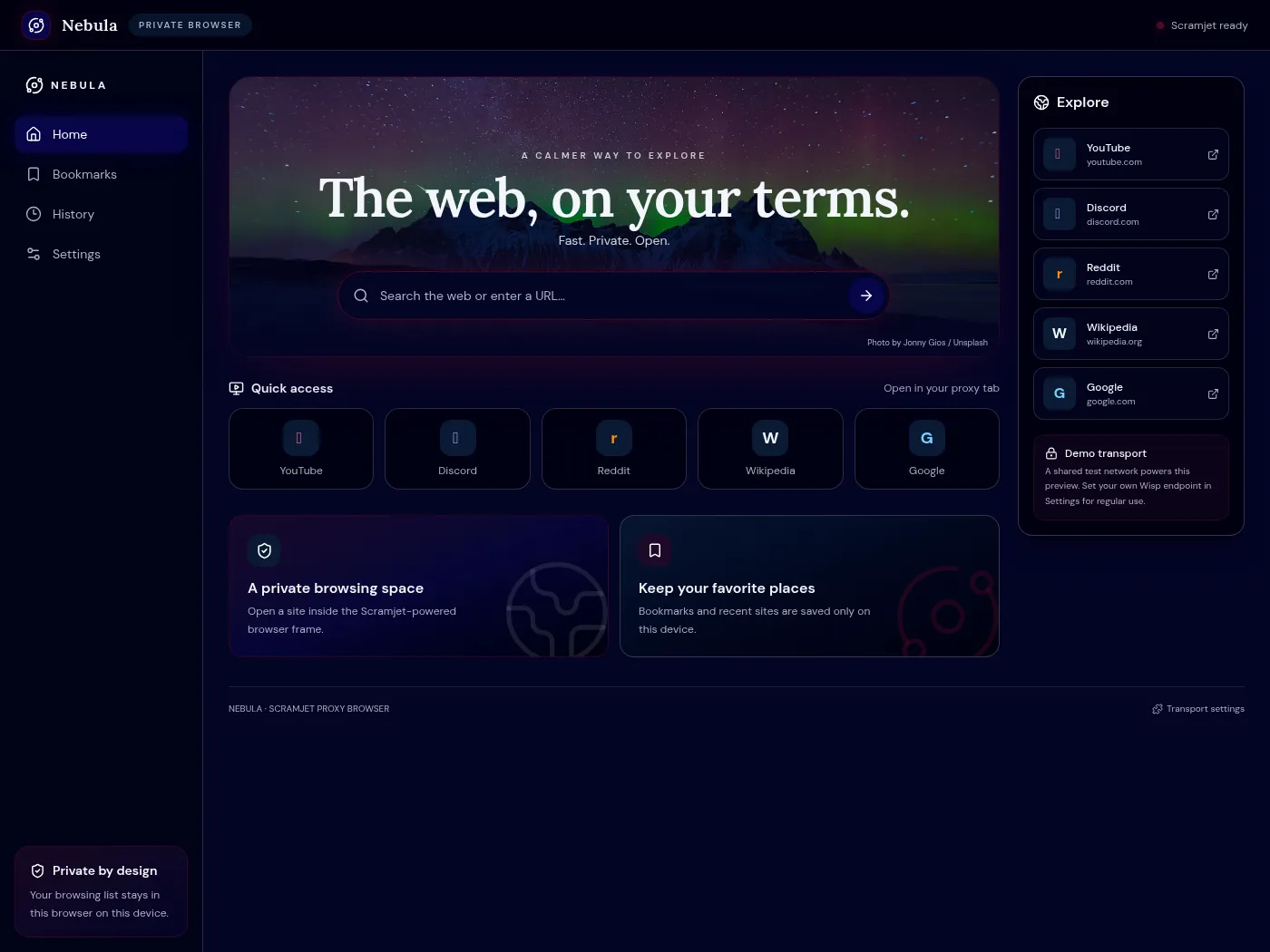 ScramJet Proxy Browser