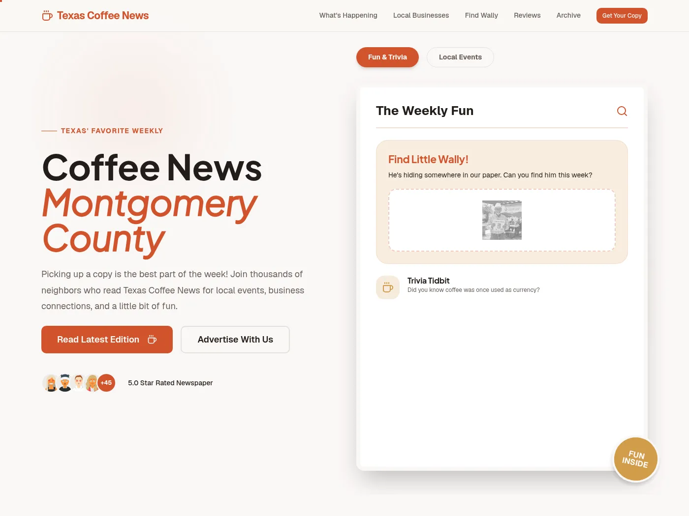 Texas Coffee News Web