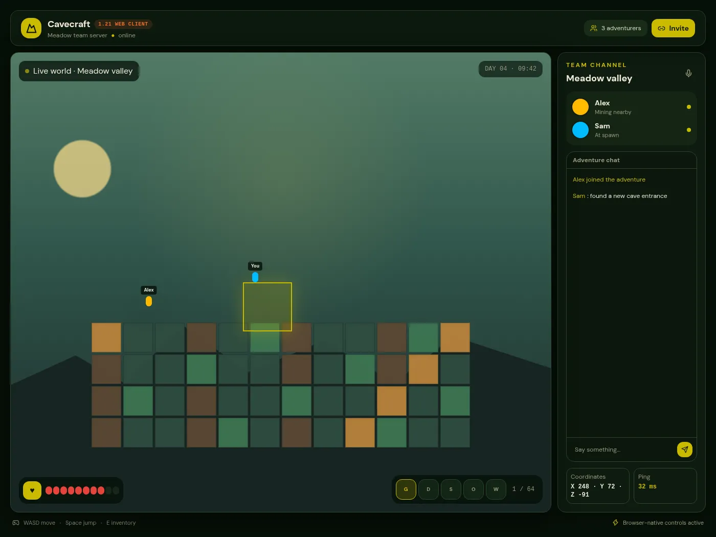 Minecraft Web Client