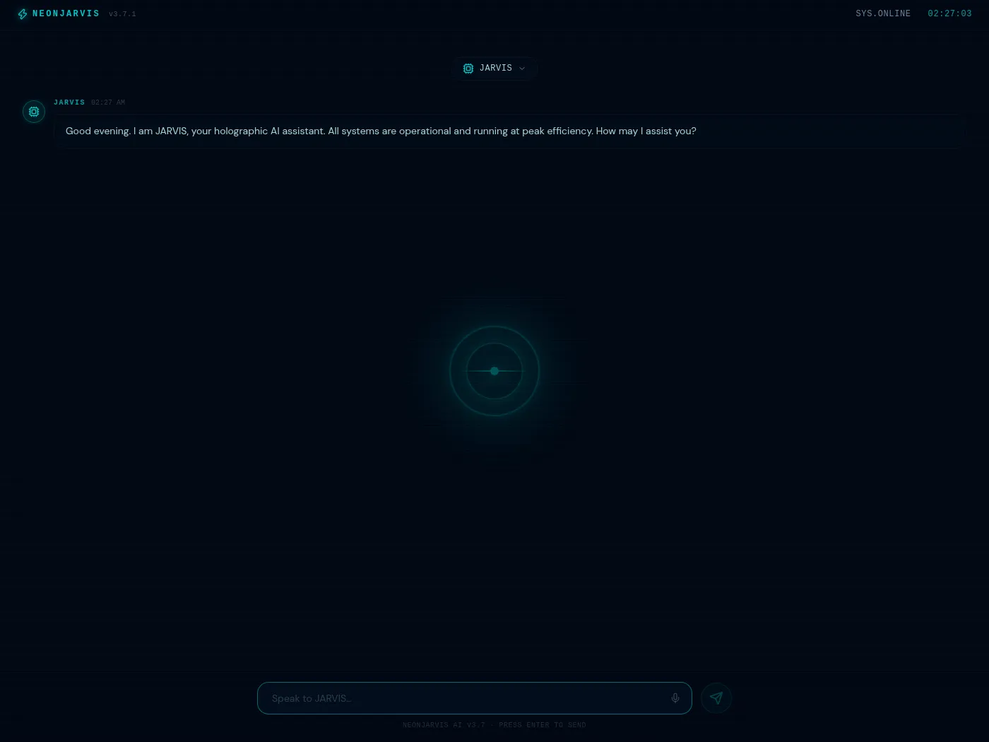 NeonJarvis Desktop Assistant