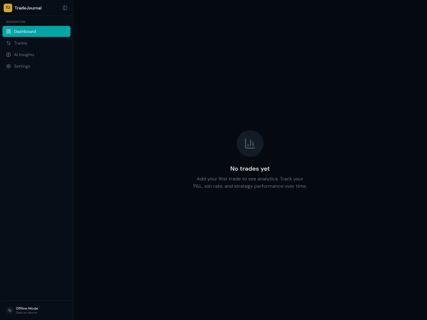 Offline Trading Journal AI