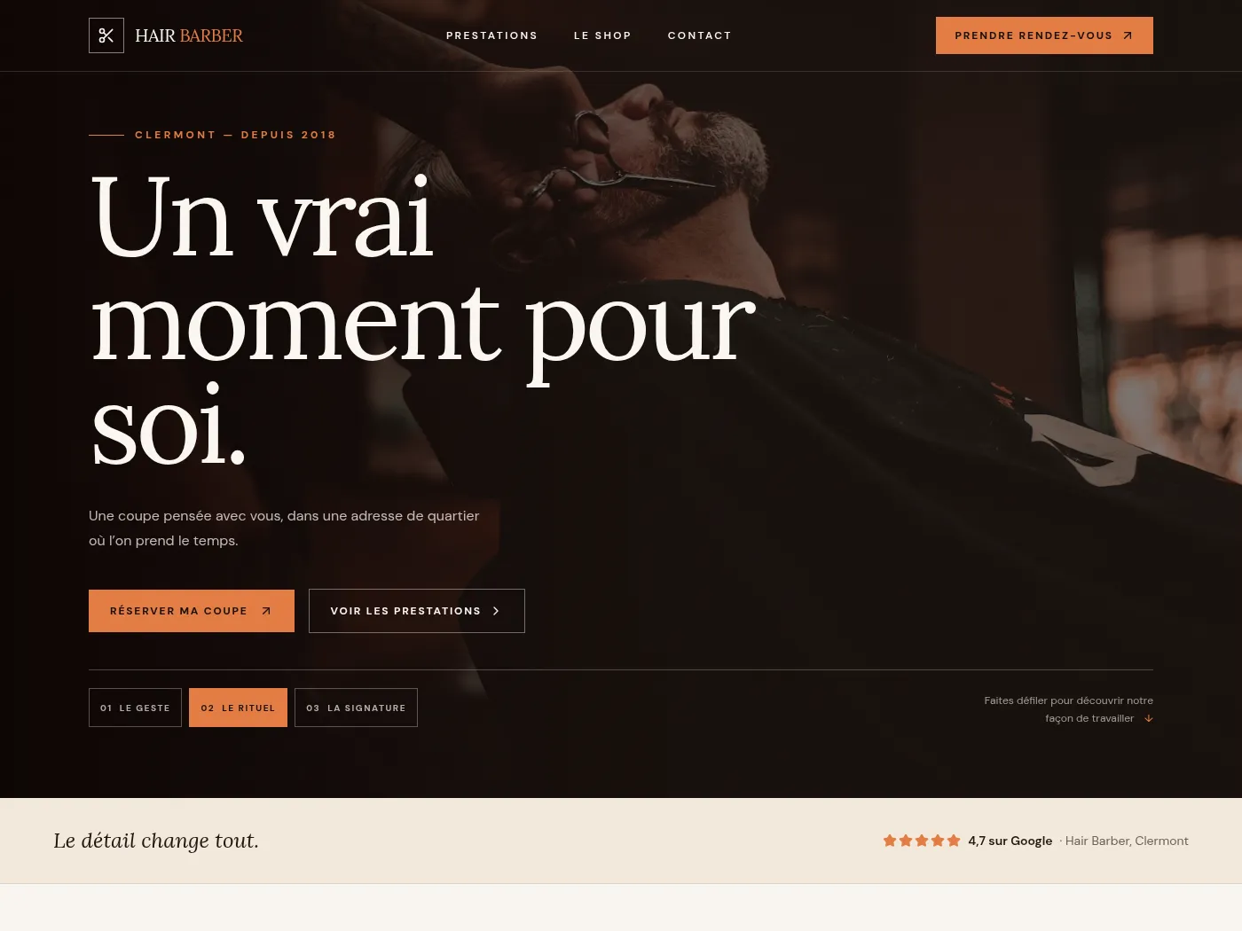 Barber Portfolio Site