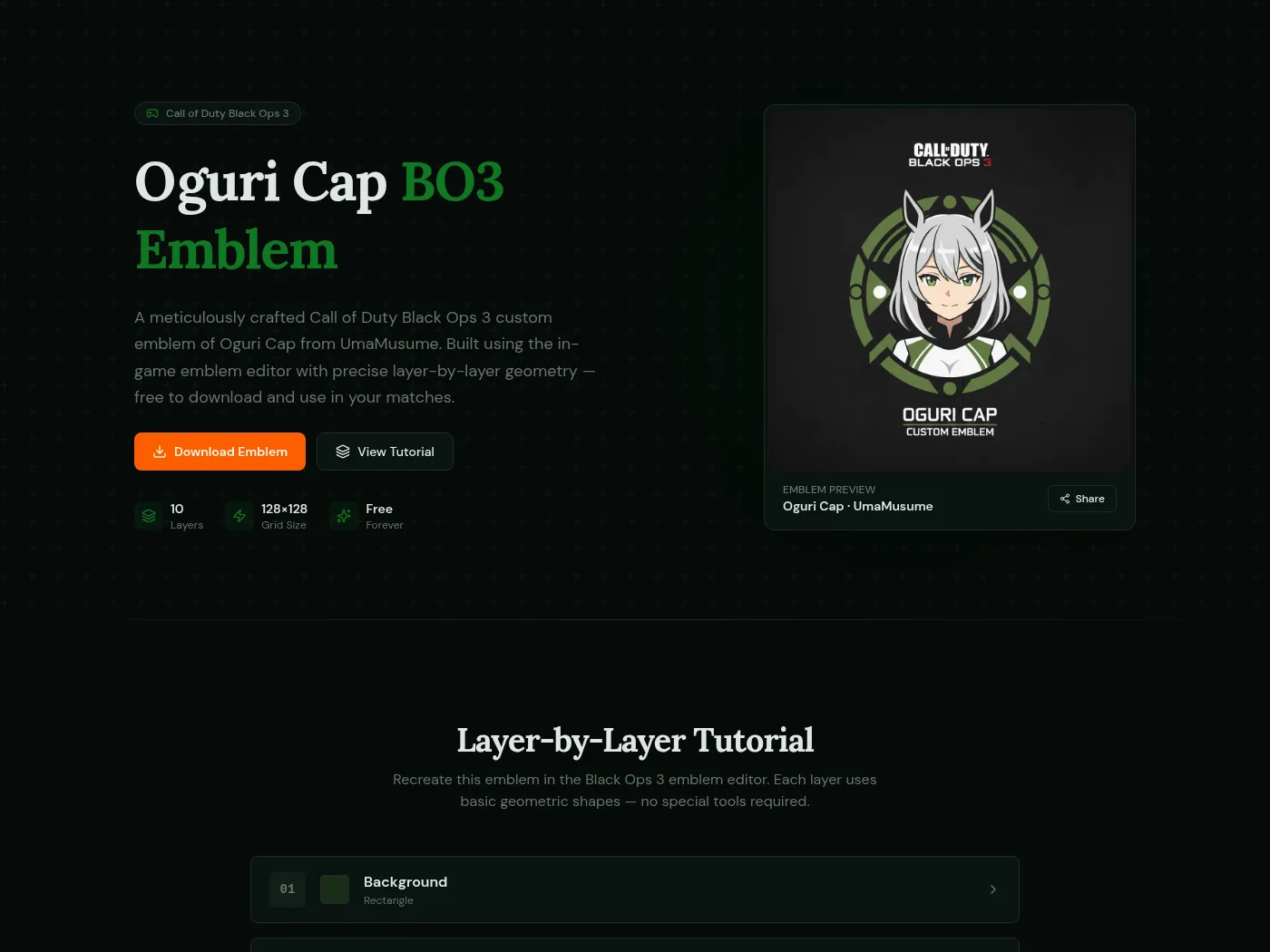 Oguri Cap Emblem Maker