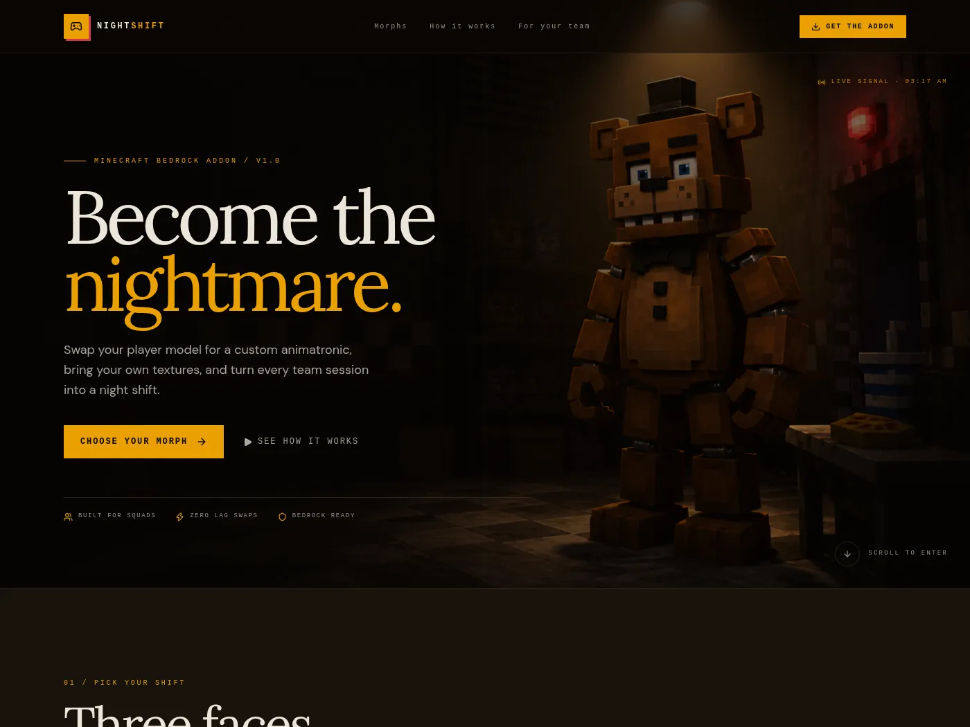 FNAF Morph Addon