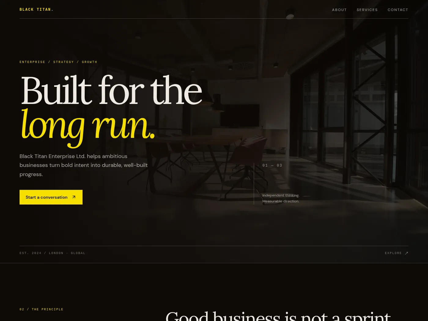 Black Titan Website