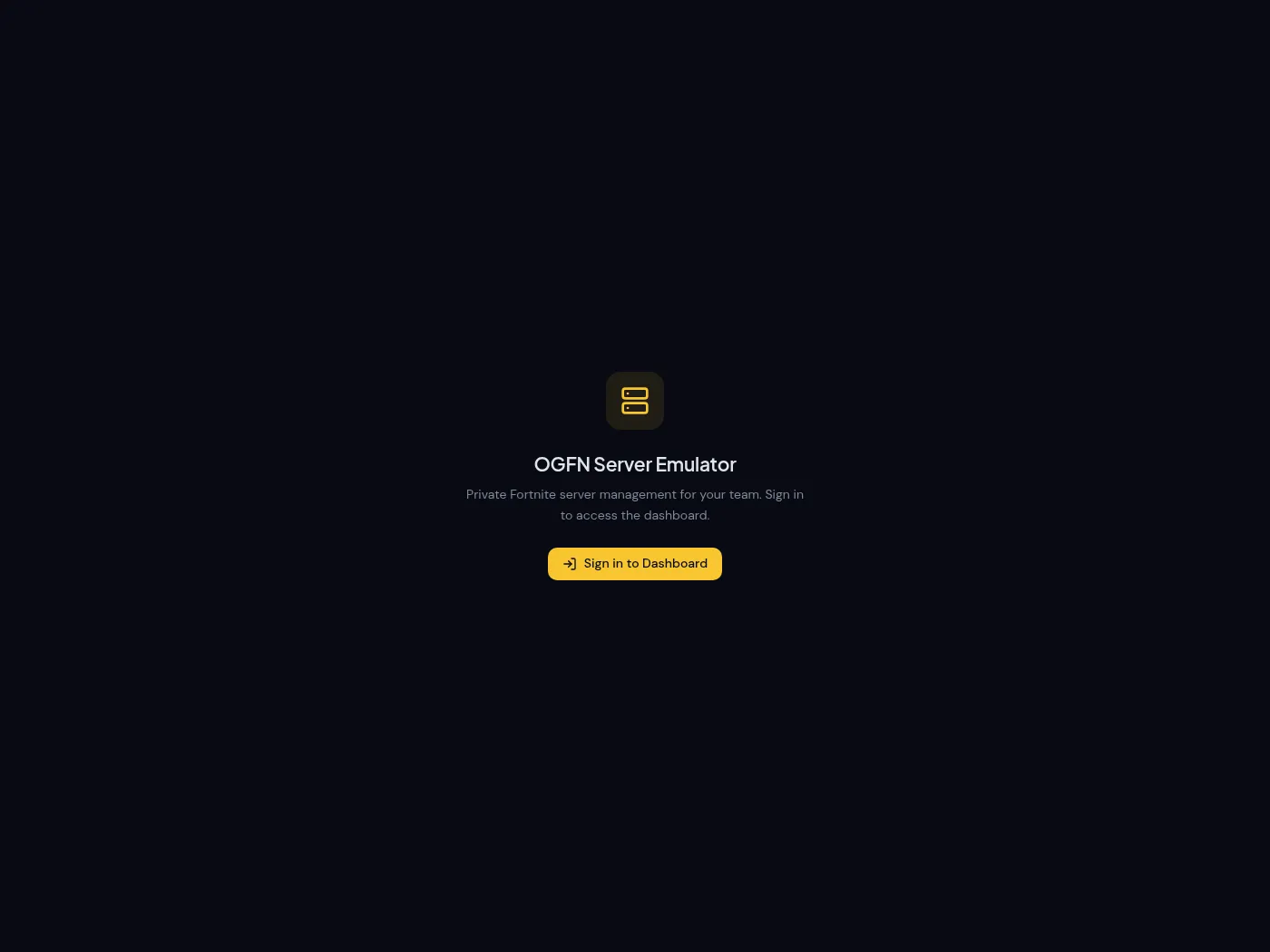 OGFN Server Emulator