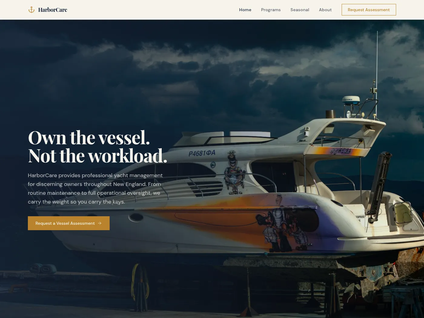 HarborCare Yachting Website