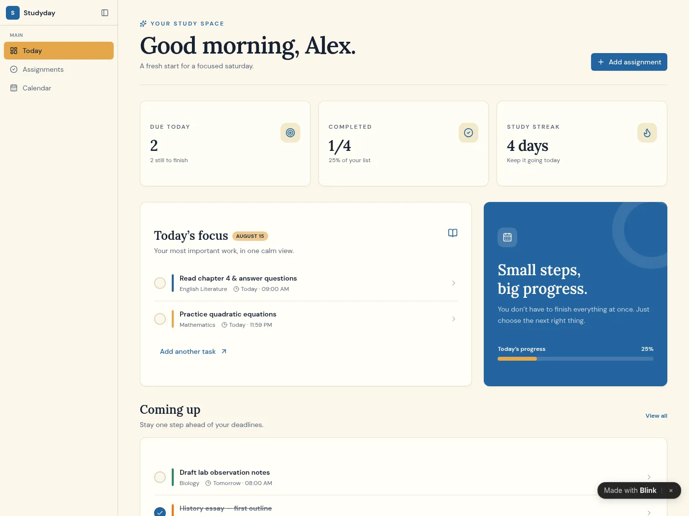Homework Hub