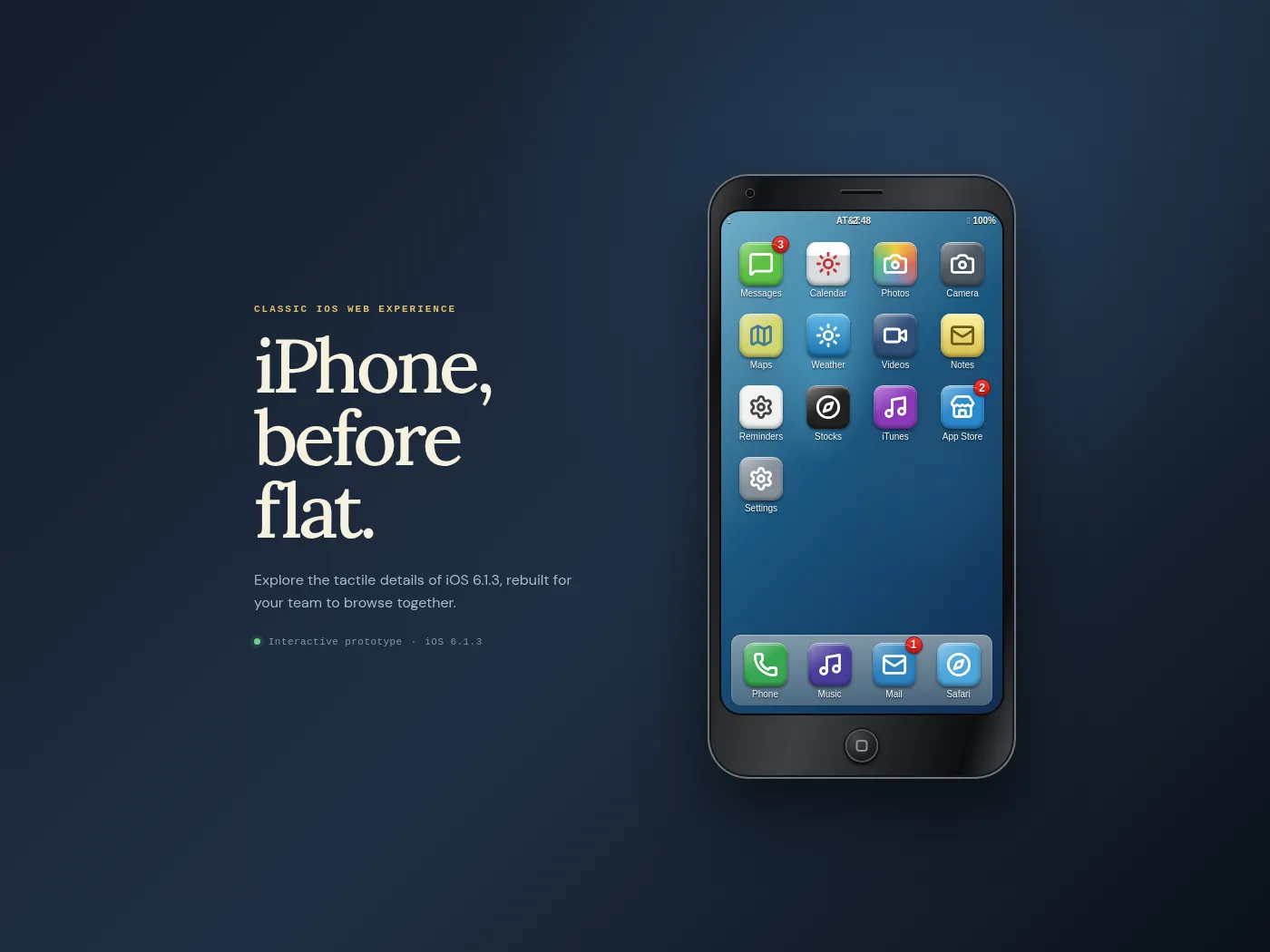 Classic iOS Web Experience