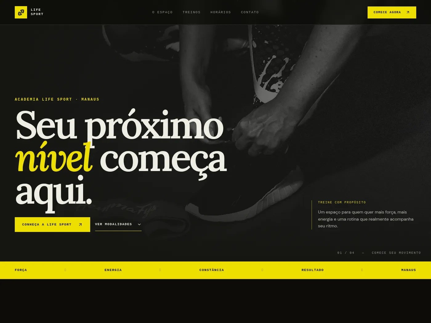 Life Sport Gym Website