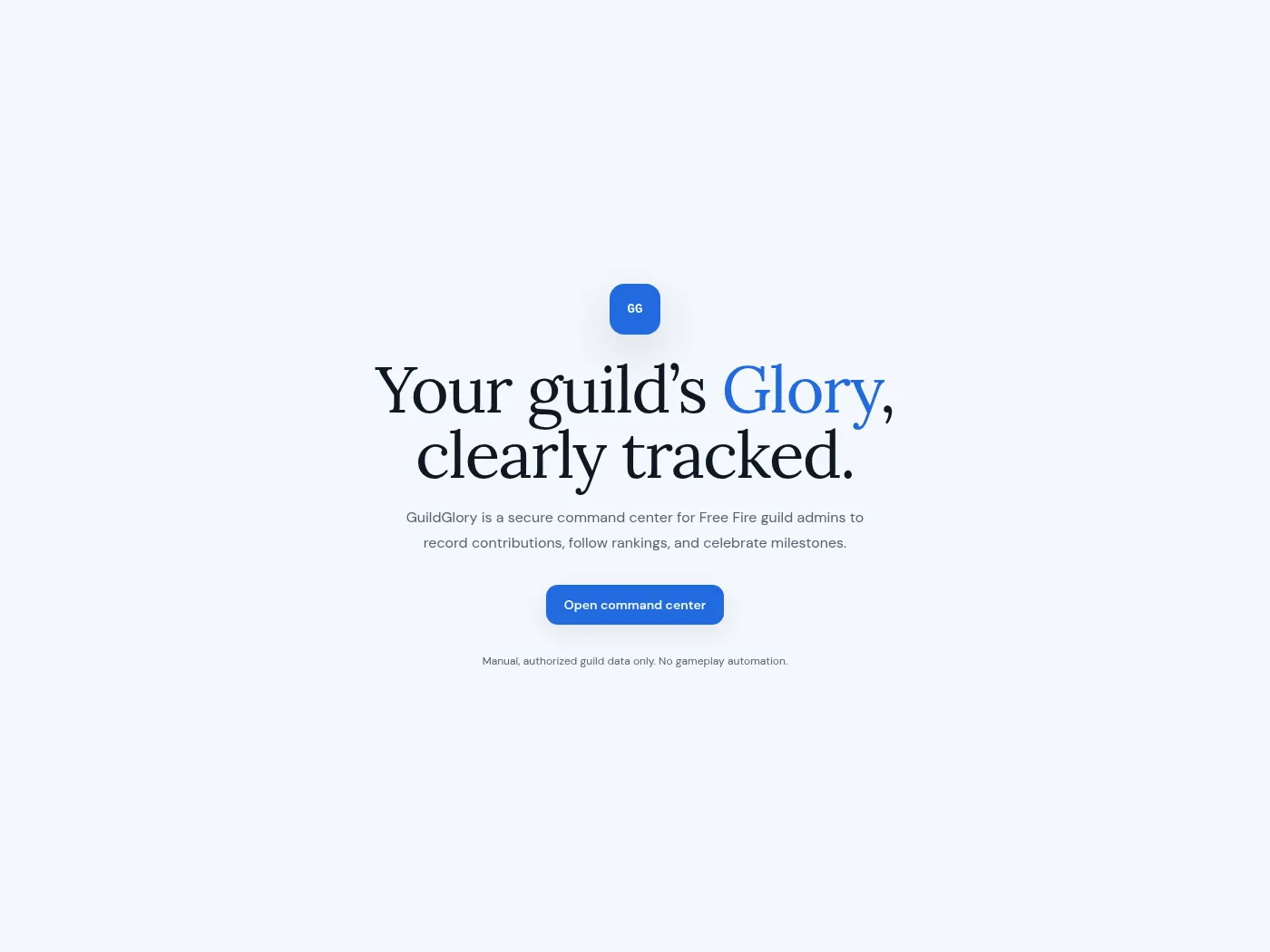 GuildGlory Tracker