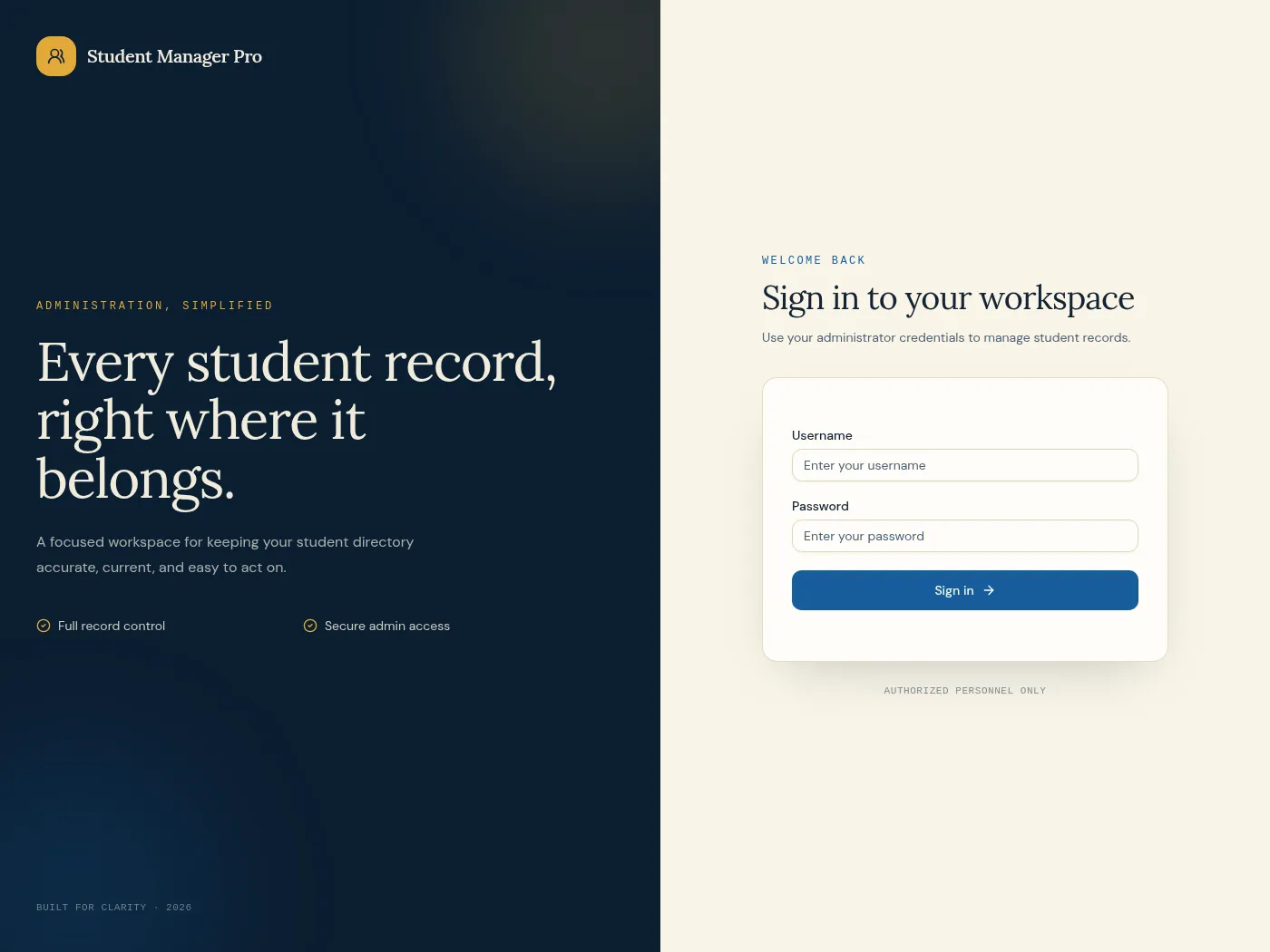 Student Manager Pro