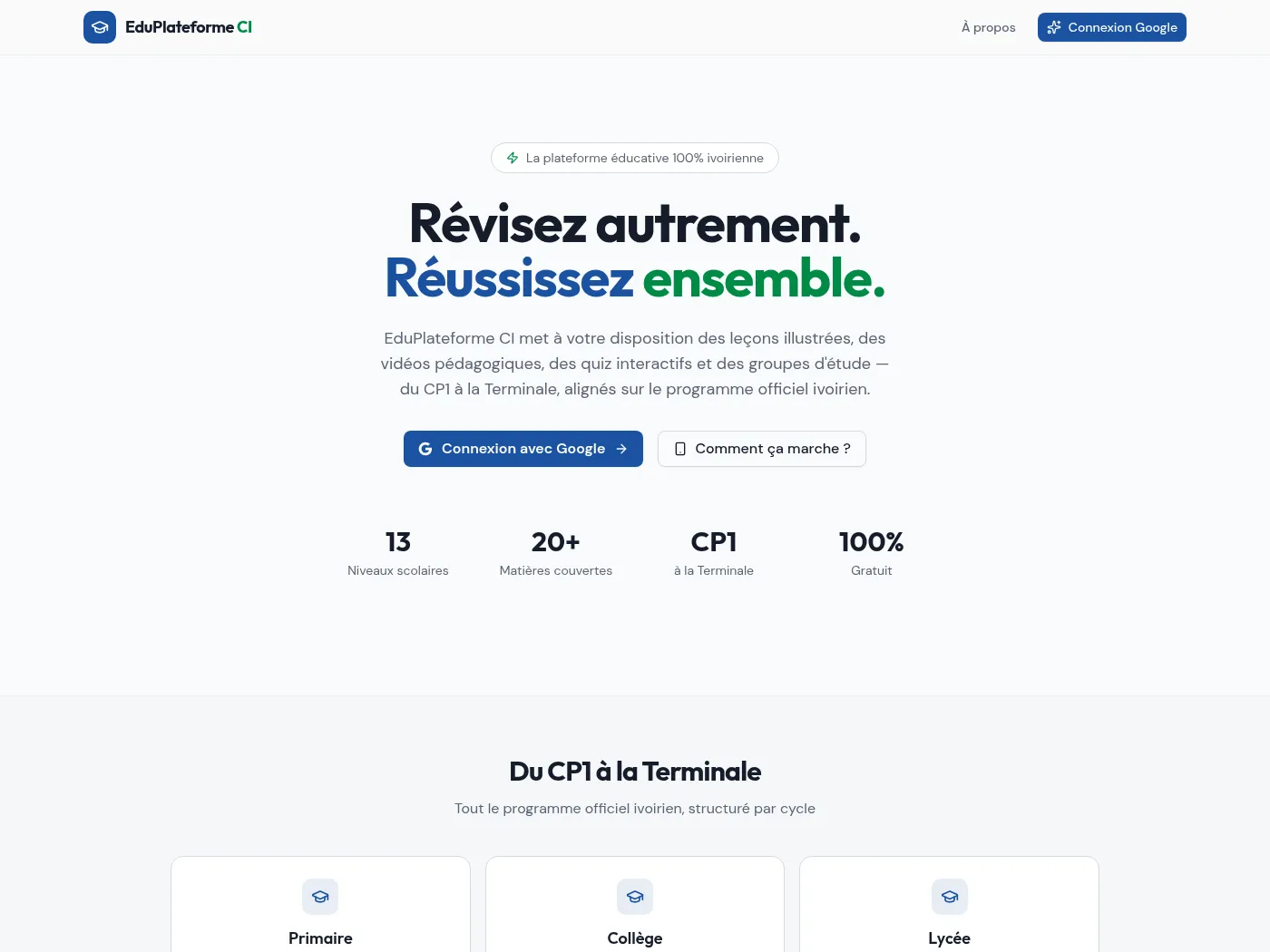 EduPlateforme CI