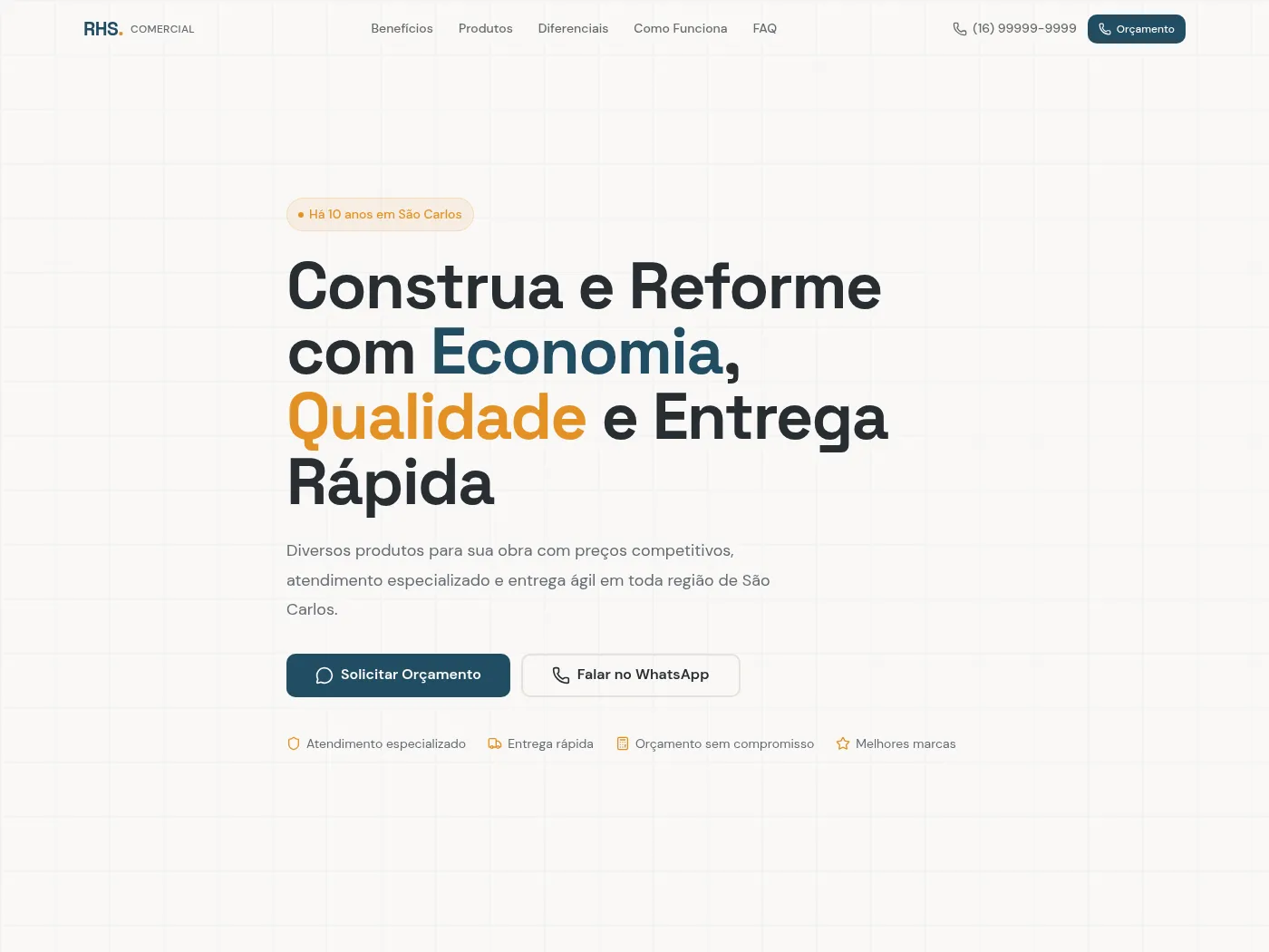 RHS Comercial Landing