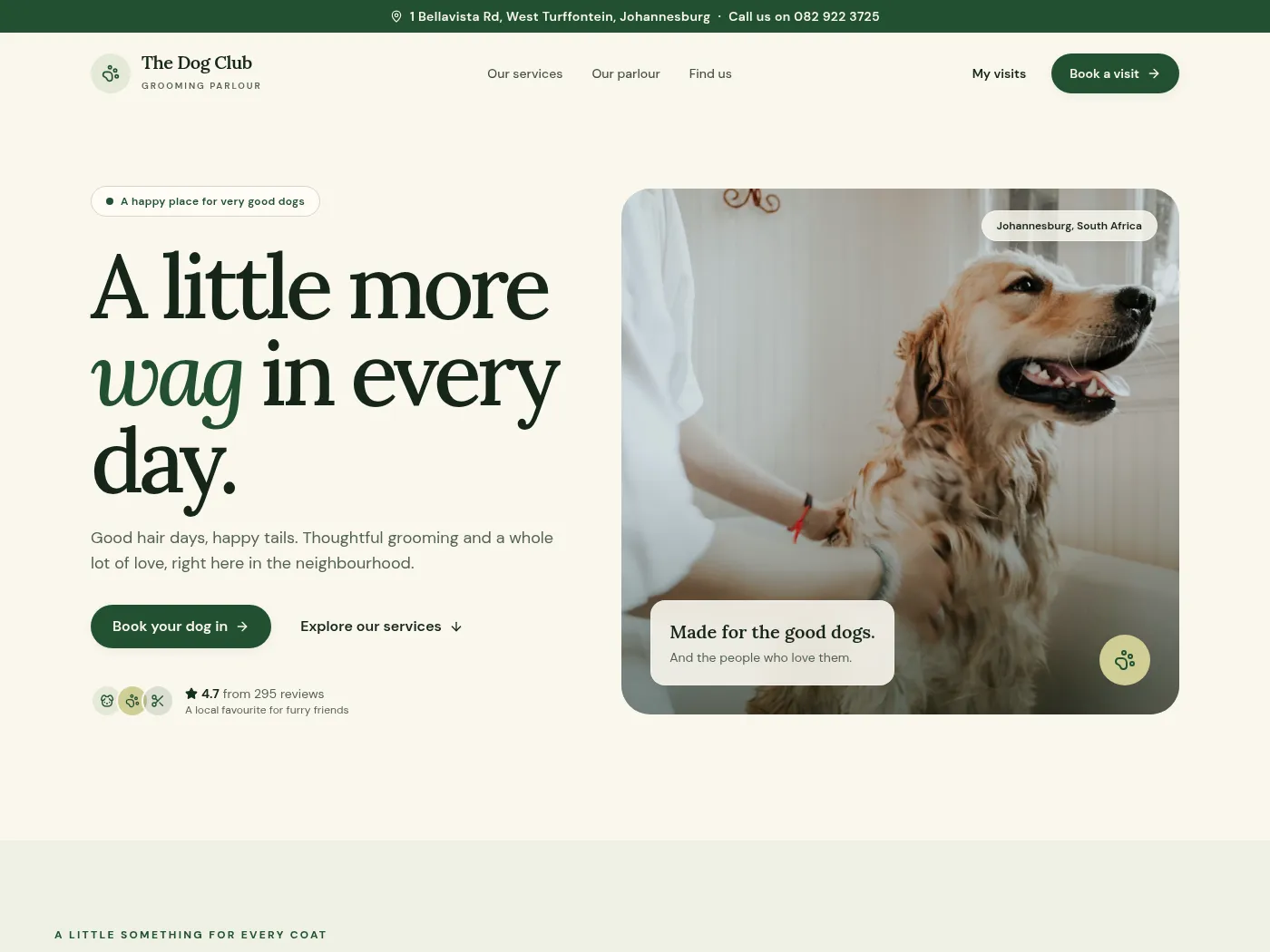 Dog Club Booking Suite